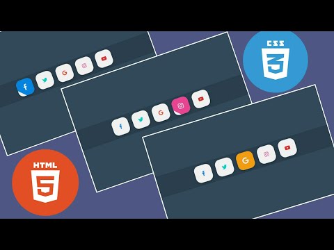 awesome animated social media button using HTML & CSS – Alpu official.com
