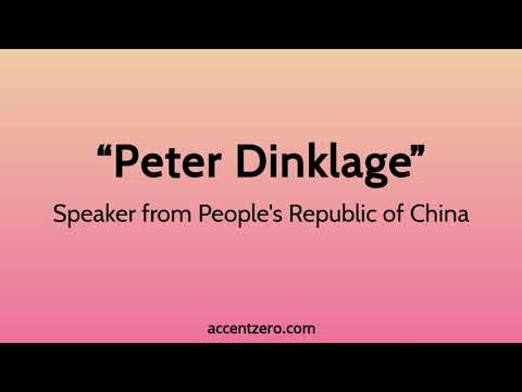 Pronounce "Peter Dinklage" - Chinese accent vs. native U.S.