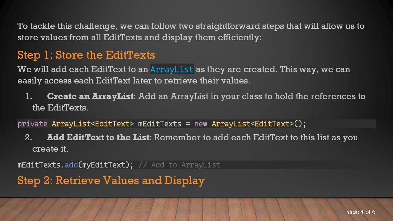 How to Display Values from EditText in TextView in Android