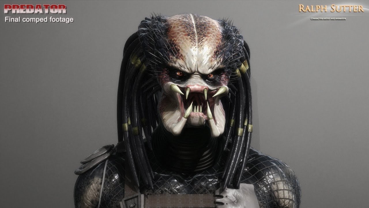 Predator - 3D Model - Facial Animation + Rendering Test
