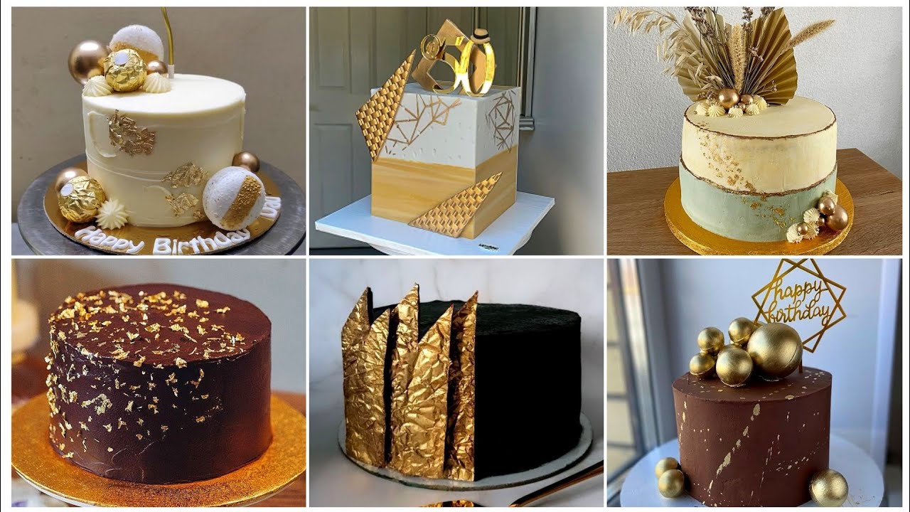 Gold Leaf Cake Decoration Ideas | Elegant & Luxurious Cake Designs | Birthday Cake Ideas 