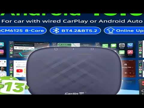 Android 13 CarlinKit Android Auto Wireless CarPlay AI TV Box QCM6125 8-Core Split Screen 64G 128G Fo
