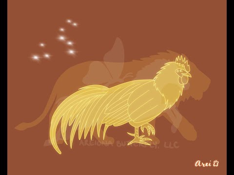 Leo Rooster - Zodiac Art
