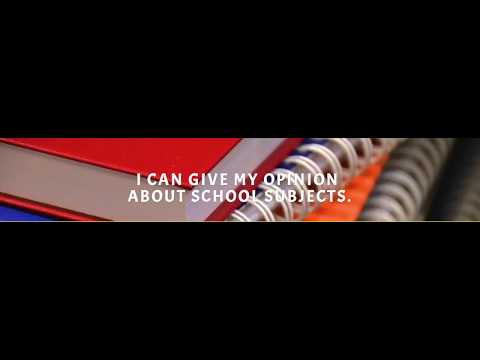 I can give my opinion about school subjects.