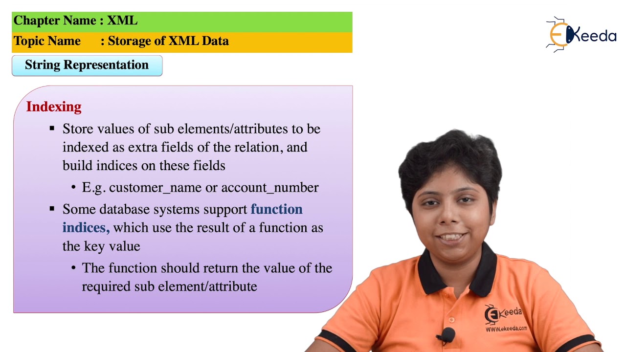 Storage of XML - XML Database - Database Management System