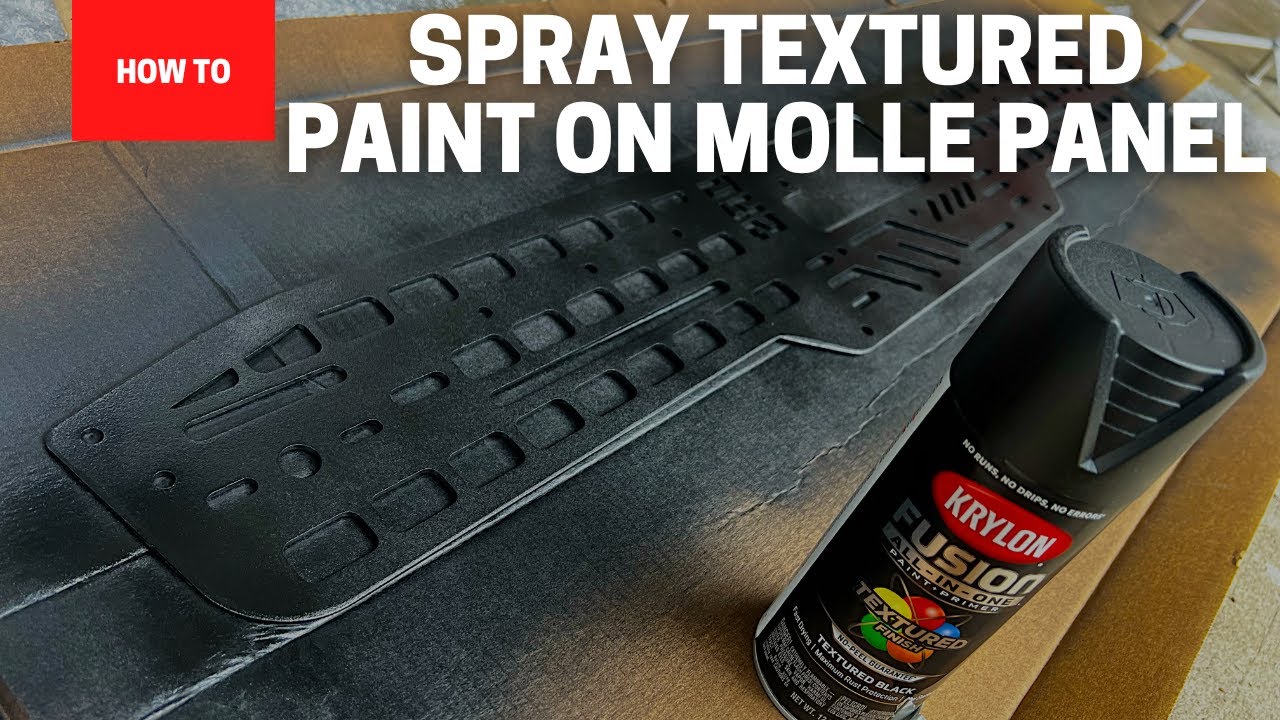 How to Use Krylon Fusion Textured Spray Paint on OHANA RIG SUPPLY Rear Hatch Molle Panel.    4K
