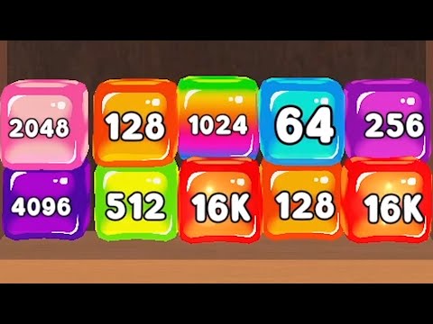Merge Cube 2048 3D - ASMR Gameplay (Cubes Math, Level Up NumberBlocks Jelly Balls) Part 06