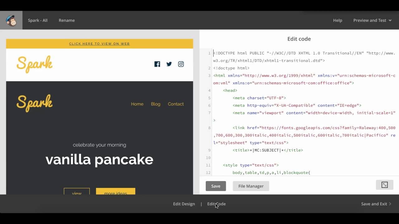 Spark: Change Background Image (MailChimp)