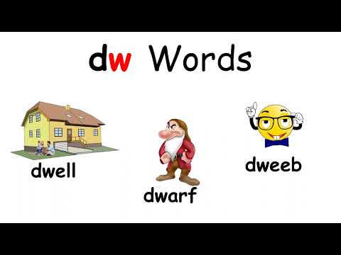 Consonant Blend Words with the letter w: dw, sw & tw