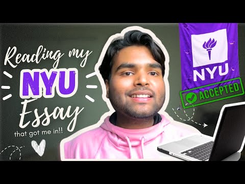 Reading My NYU Essay That Got Me In !! (with $210K Scholarship)