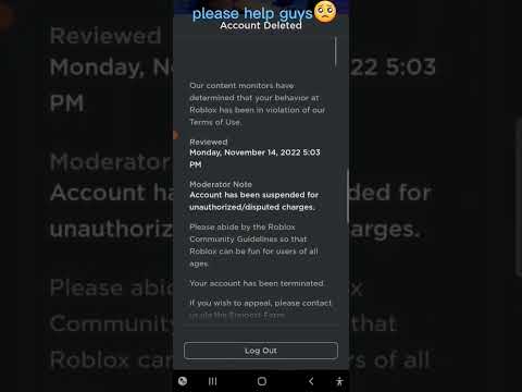 guys....roblox just deleted my roblox acc for no reason , please help me to get it back :(