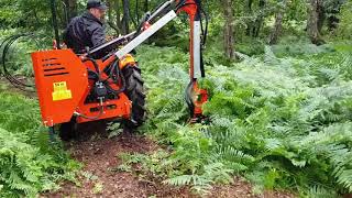 Cutting Bracken With A Compact Tractor Hedge Cutter