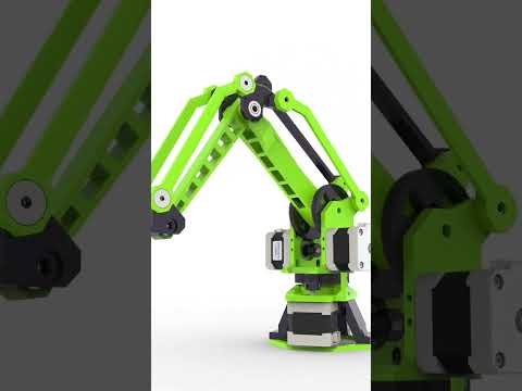 Small Robotic Arm Mechanism Design and Animation | Solidworks | Keyshot | Industrial Design | CAD