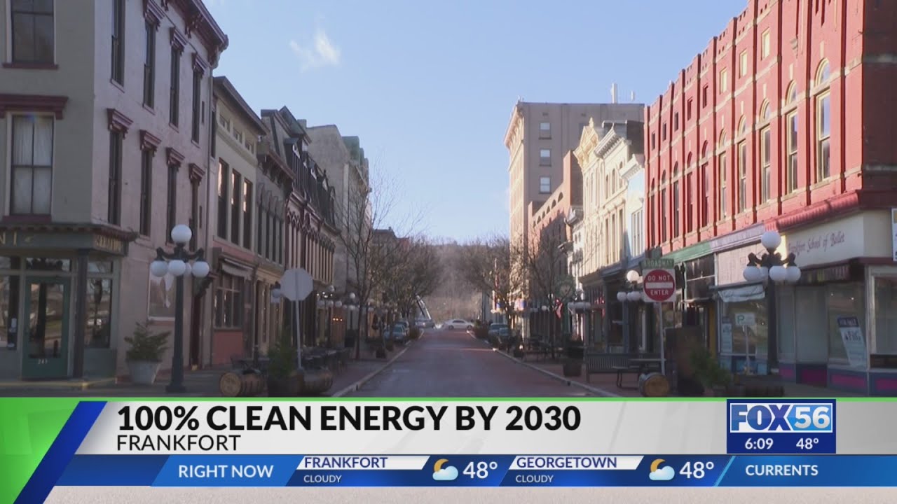 City of Frankfort plans to run on 100% clean energy by 2030