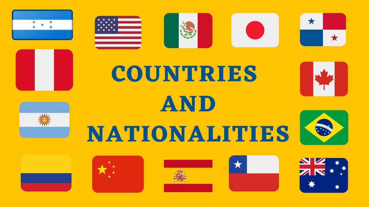 LOS PAÍSES Y NACIONALIDADES EN INGLES | PARTE I (Pronunciación y Escritura)