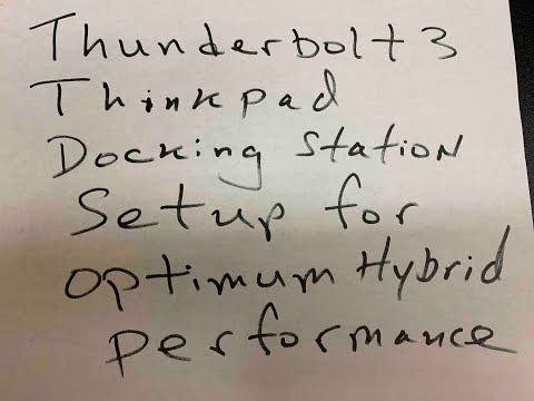 Thinkpad Thunderbolt 3 Dock to MacBook Pro setup