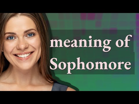 Sophomore | meaning of Sophomore