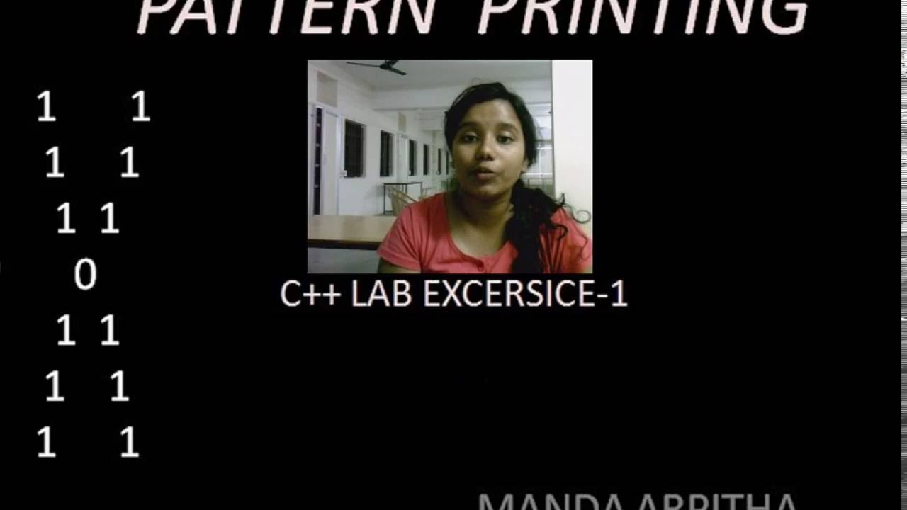 C++ PATTERN PRINTING-X SHAPE