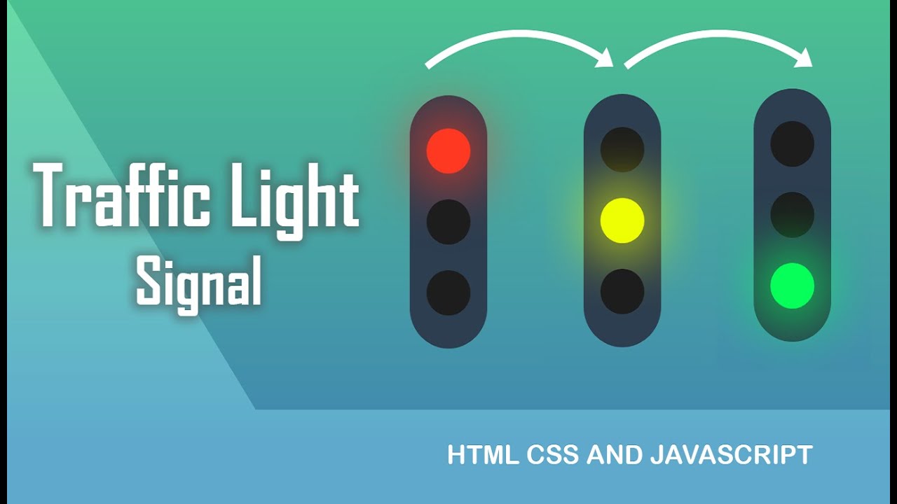 Traffic Light Signal using Html CSS, and JavaScript | Traffic light using JavaScript