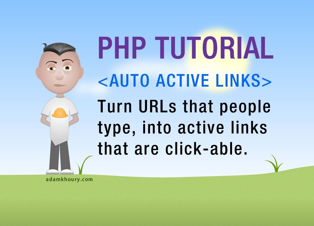 PHP Active Clickable Link Function preg_replace Programming Tutorial