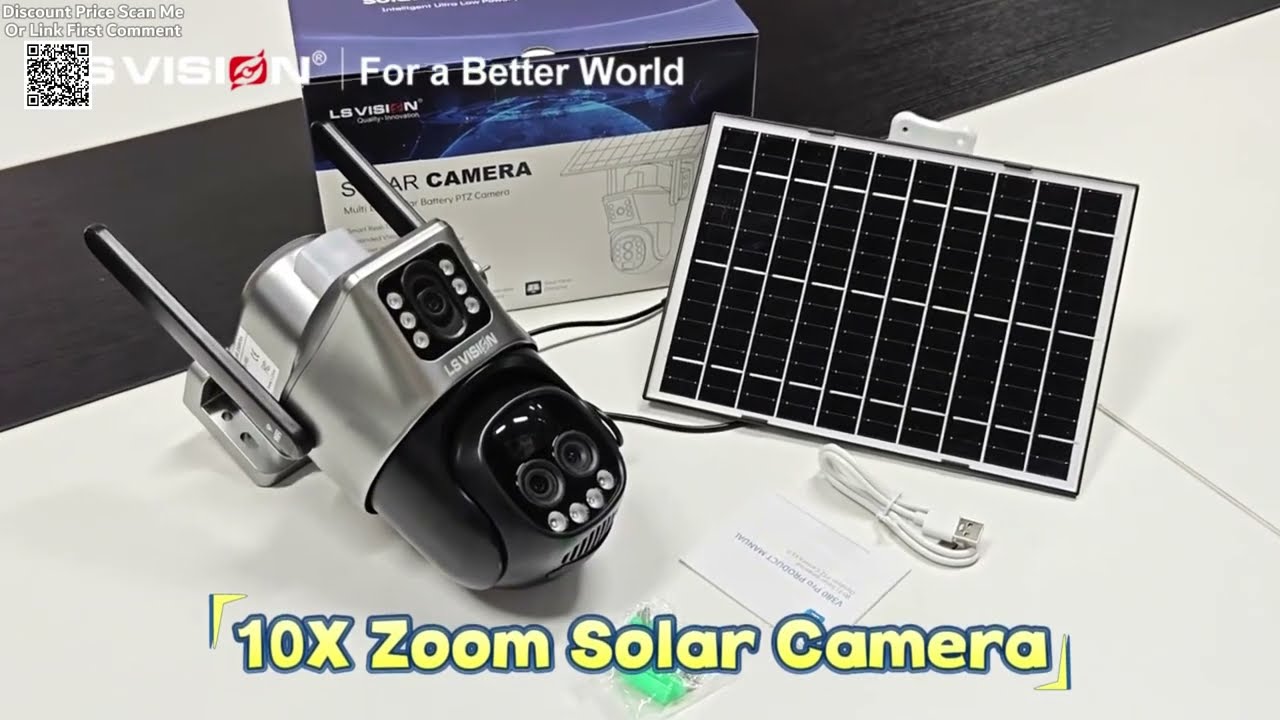 LS VISION 6K 10XZoom 4G Sim Solar Camera Review Aliexpress