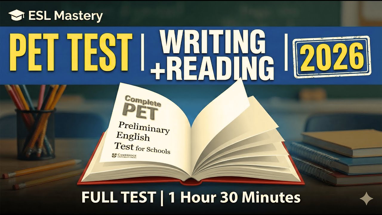 PET TEST | WRITING + READING | 2026 (Full B1 Preliminary Test)