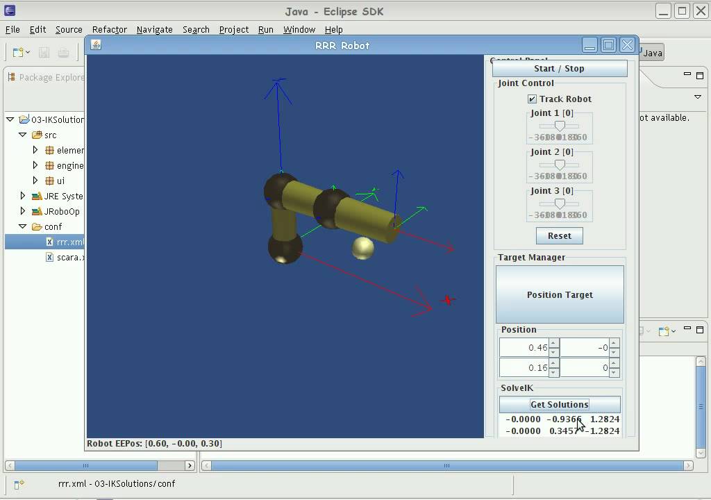 Java 3D Robot Simulator