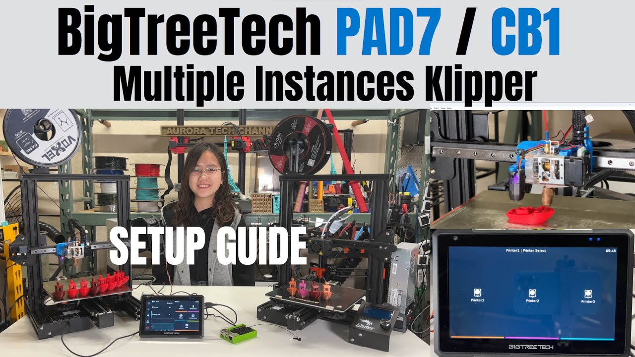 Multiple instances Klipper: BigTreeTech Pad 7 / CB1, low-cost Klipper solution for multiple printers