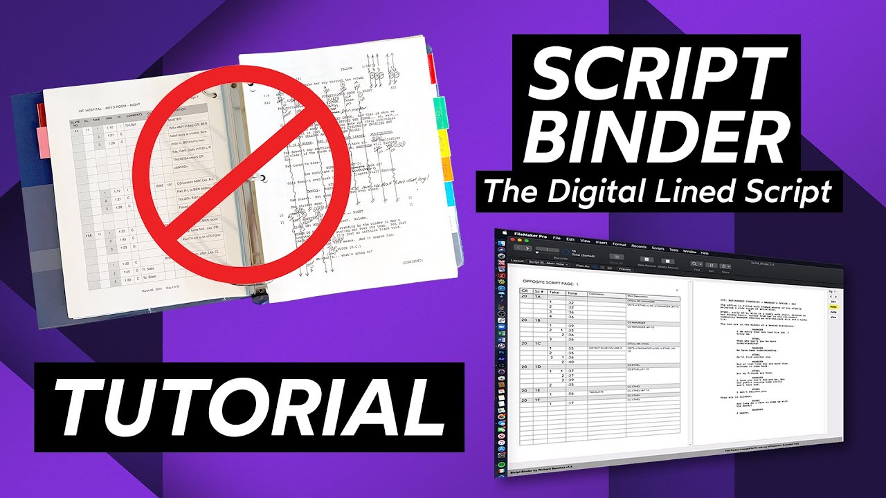 Script Binder, the Digital Lined Script - Tutorial