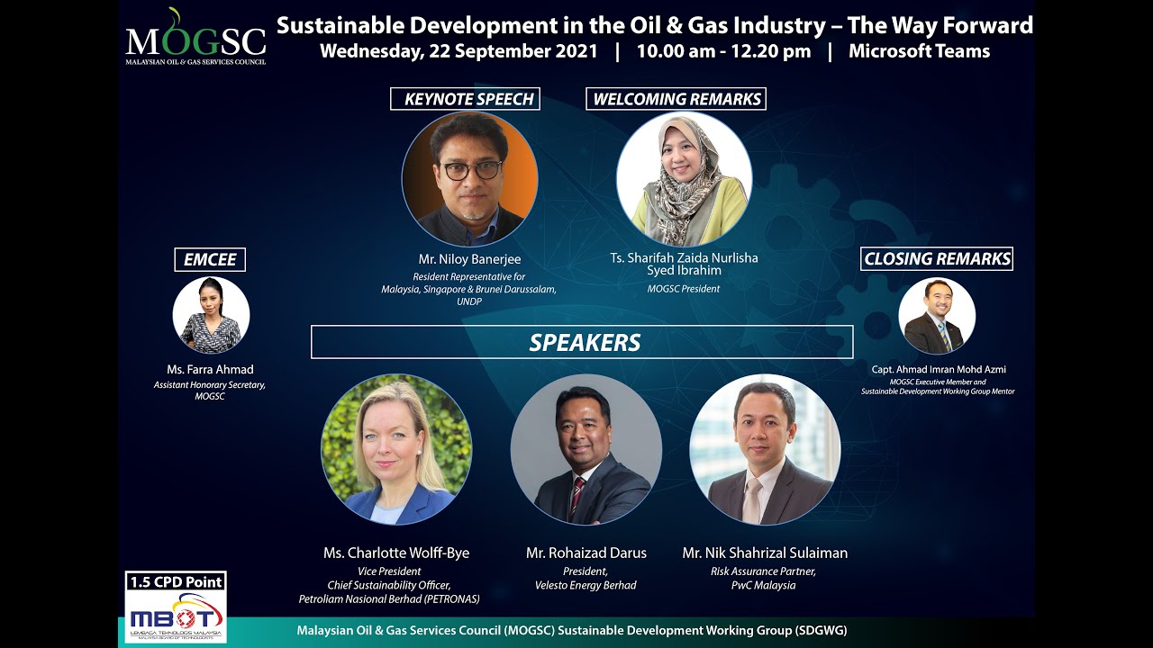 MOGSC Meet-the-Members : Sustainable Development in Oil & Gas Industry - The Way Forward