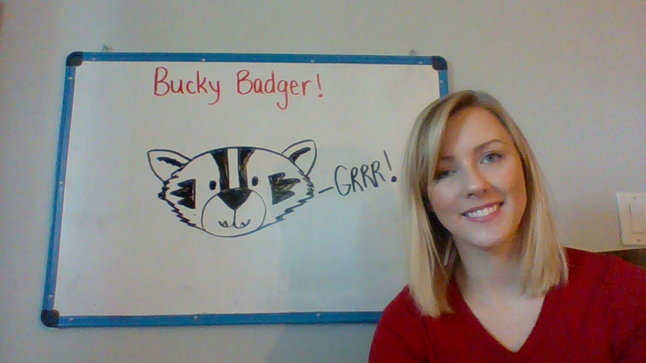 Drawing Bucky Badger With Ms. C
