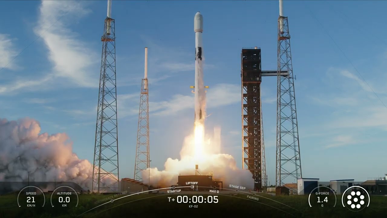 LIFTOFF! SpaceX Amazon Project Kuiper (KF-02) Launch