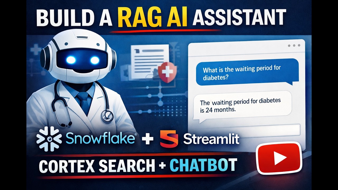Build a RAG AI Assistant in Snowflake Cortex + Streamlit | Cortex Search Tutorial