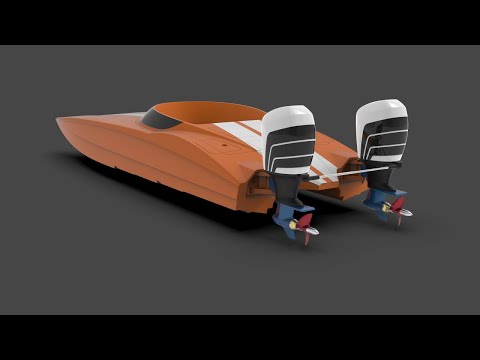 🚁 MTI RC Catamaran・Free STL File for 3D printing・Cults