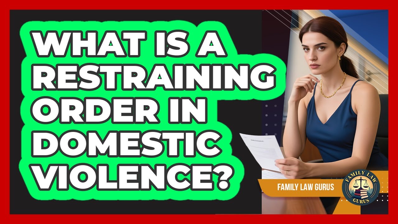 What Is A Restraining Order In Domestic Violence? - Family Law Gurus