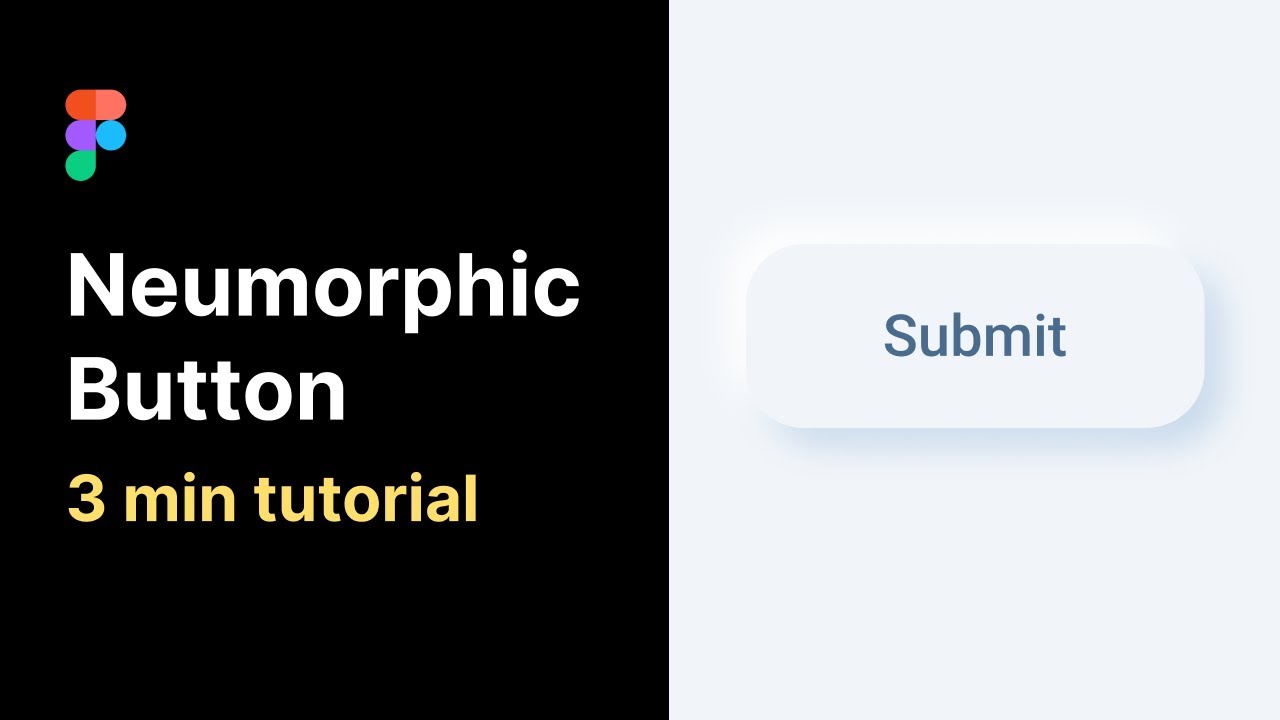 Neumorphic button in Figma
