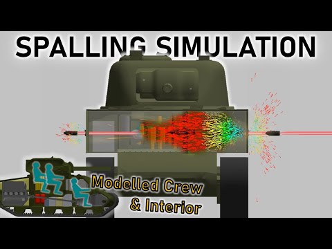 WHAT HAPPENS WHEN A TANK IS PENETRATED | Spall Cone from Armour Penetration Simulation