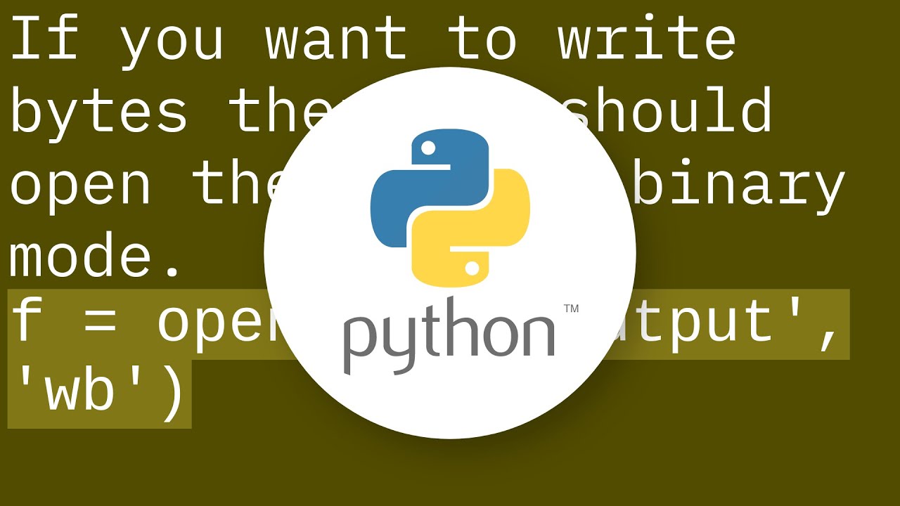 How to write bytes to file?