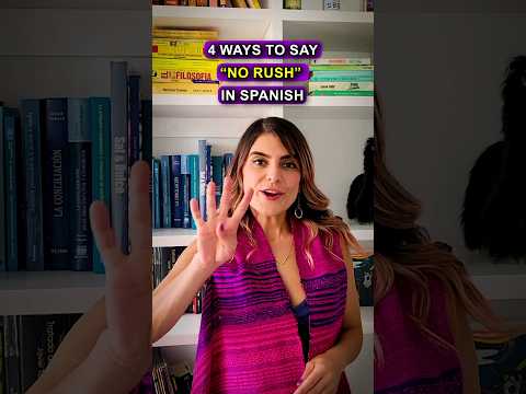 How to say no rush in Spanish #howtonorush #Spanish #shorts