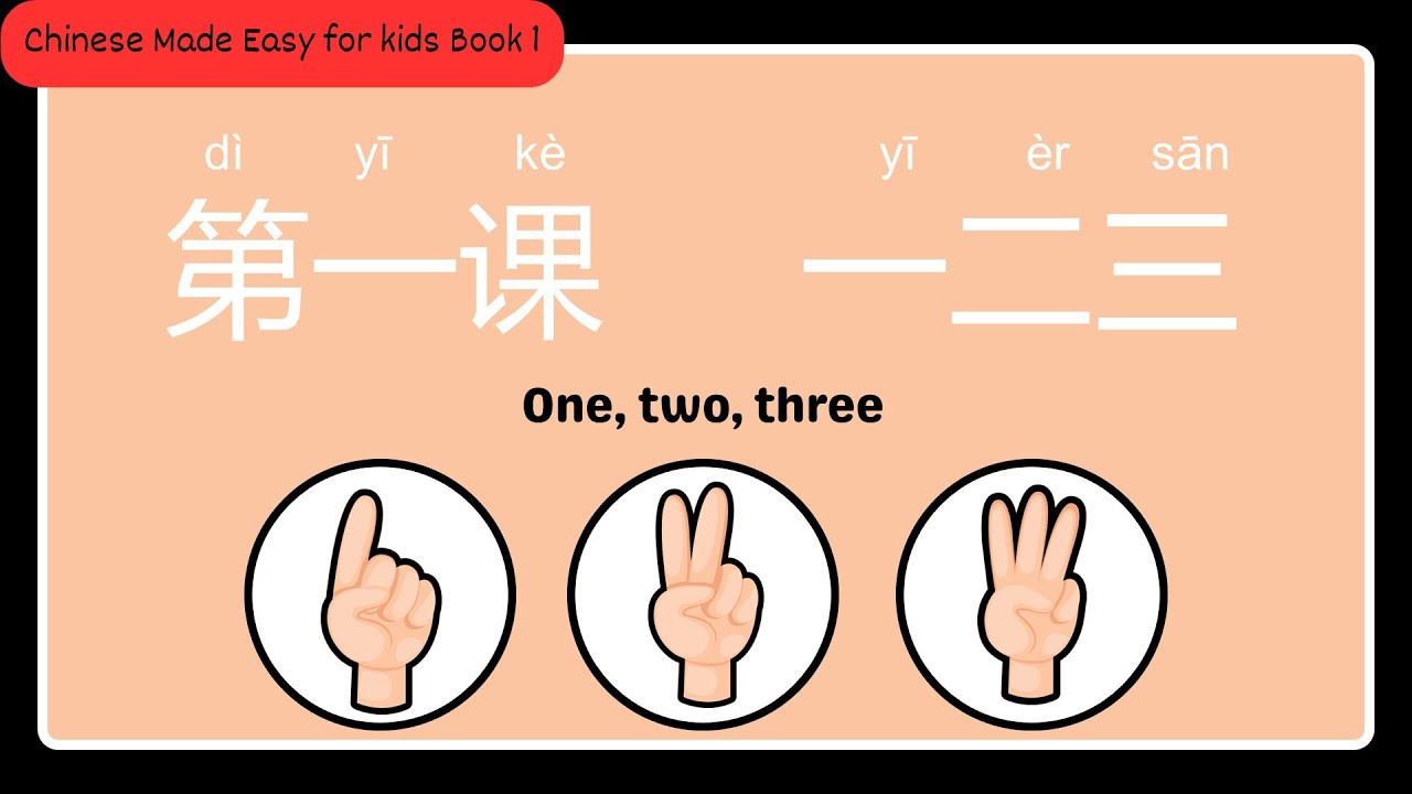 Chapter 1: One two three 一二三 | Chinese Made Easy for Kids Book 1 | 轻松学汉语 (少儿版) 1 | IGCSE 0547