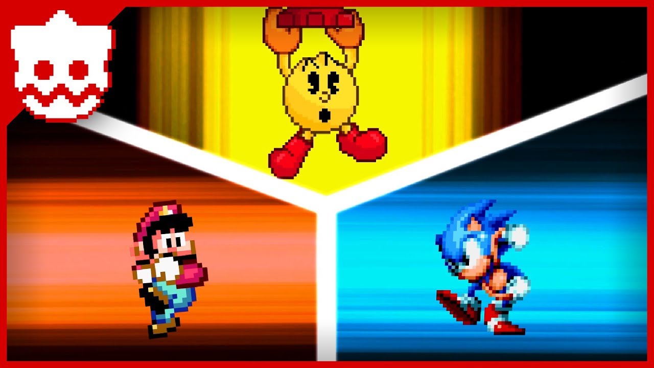 Super Mario vs Sonic the Hedgehog vs Pacman - LokmanVideo Pacman vs ...