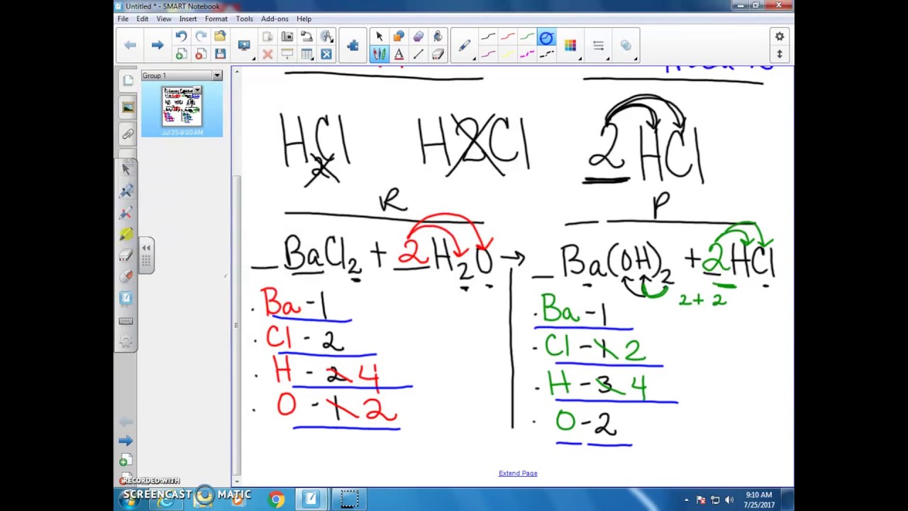 Mrs. Tucker- Balancing Equations