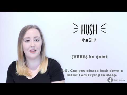 Learn English | Word of the Day | Hush | Aprende Inglés