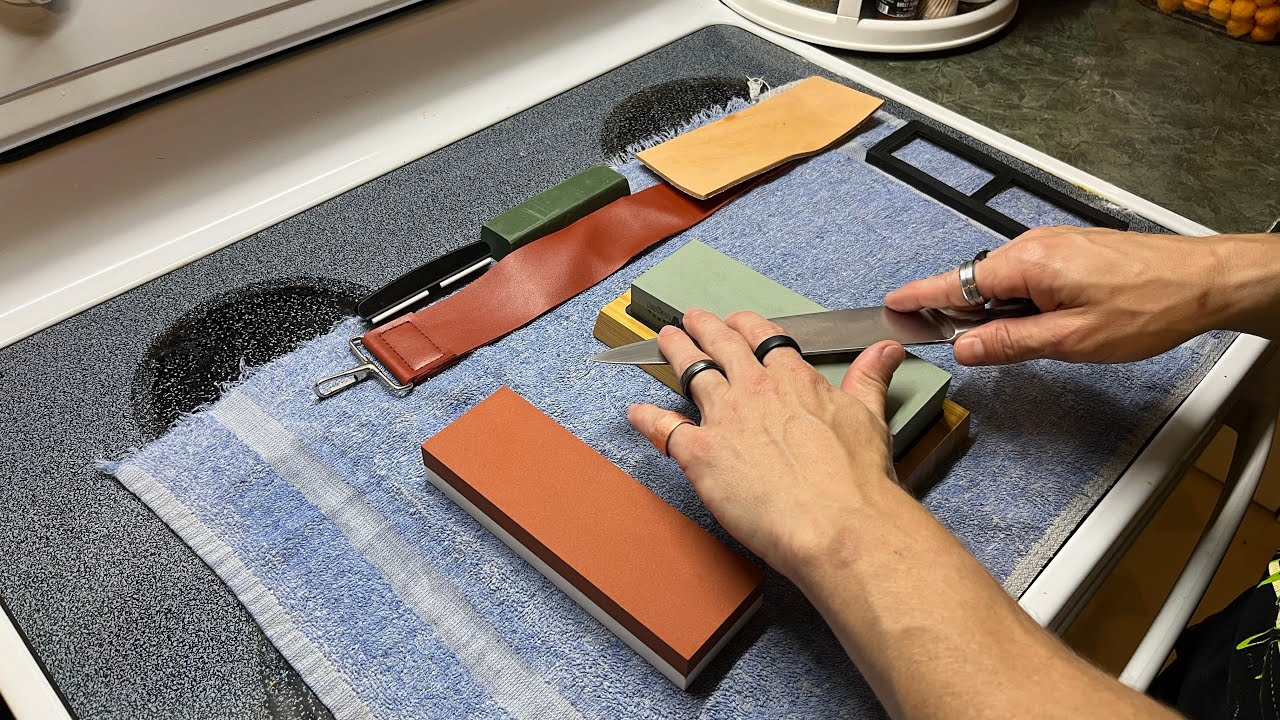 ASMR | Relaxing Knife Sharpening | No Talking