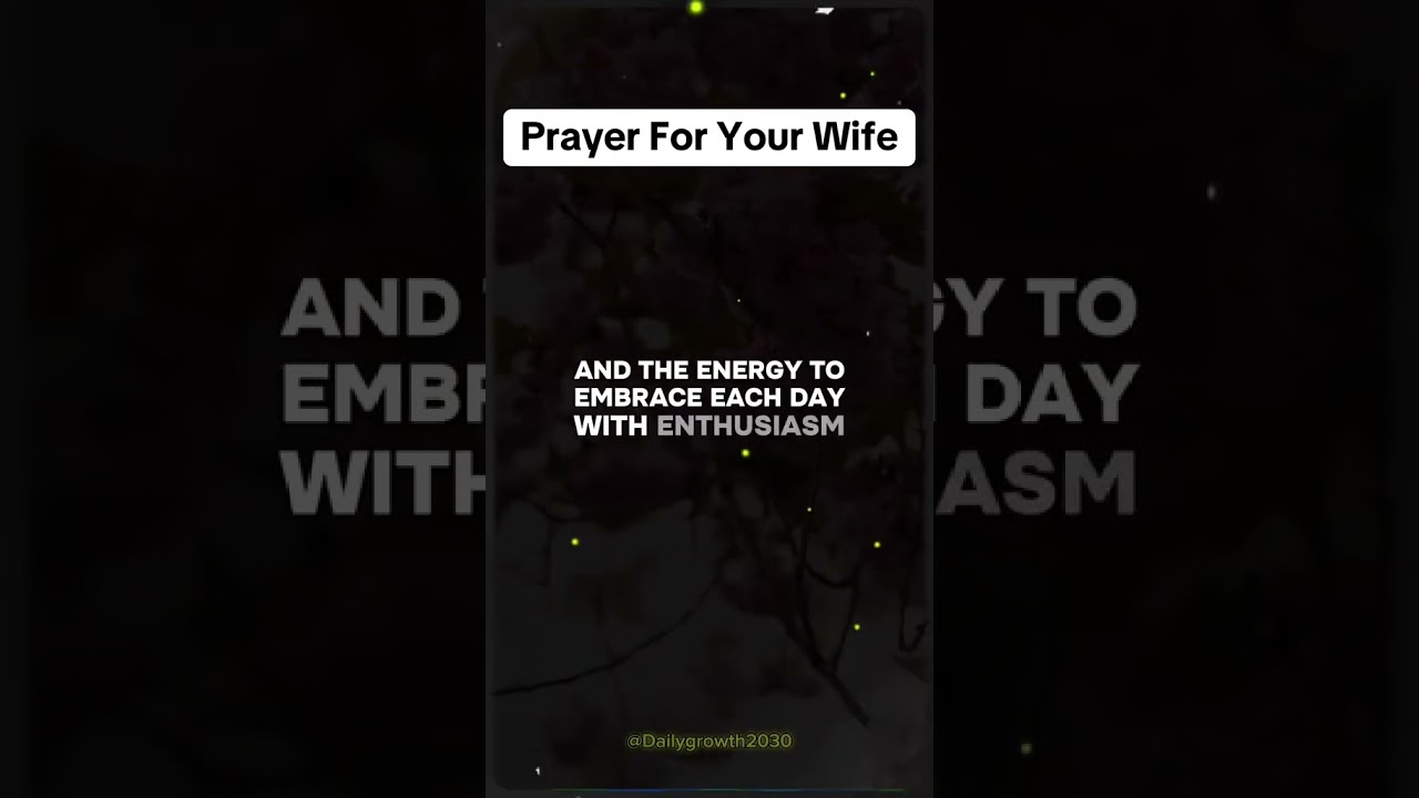 Prayer For Your Wife💍❤️