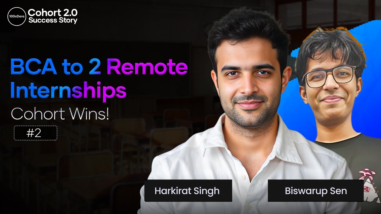 I Dropped out of VIT and got an INTERNSHIP at Dukaan | 100xdevs Success Stories