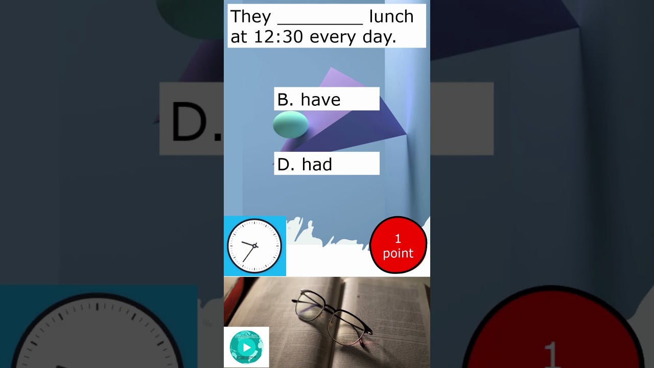 Present Simple Tense Quick Quiz: Grammar Race! #languageskills #grammarlesson #learning