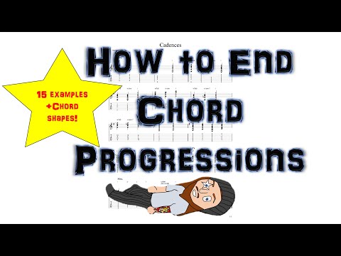 How to End Chord Progressions (15 examples + chord shapes)