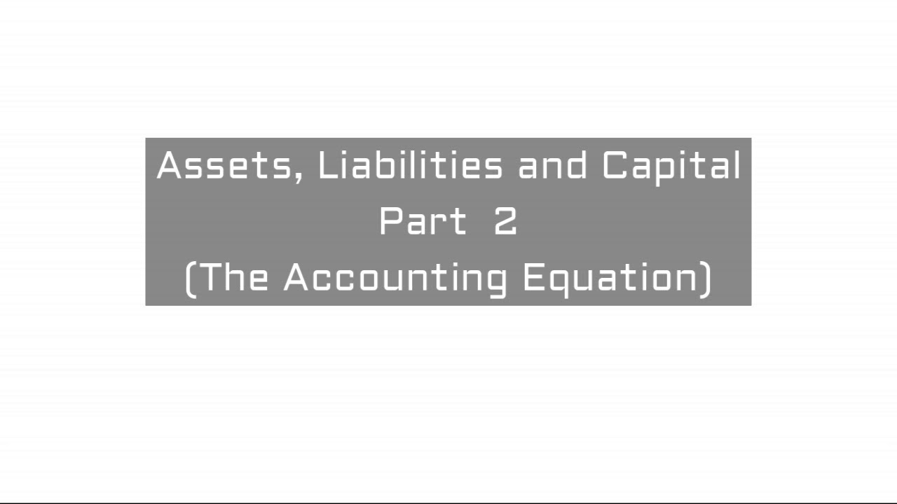 ACCOUNTING EQUATION + TERMINOLOGIES
