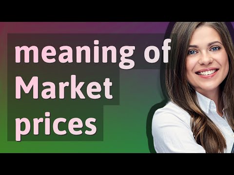 Market prices | meaning of Market prices